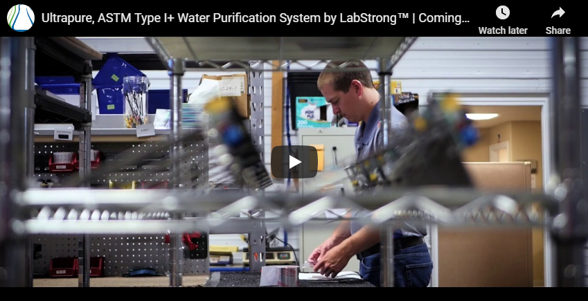 Ultrapure, ASTM Type I+ Water Purification System by LabStrong™